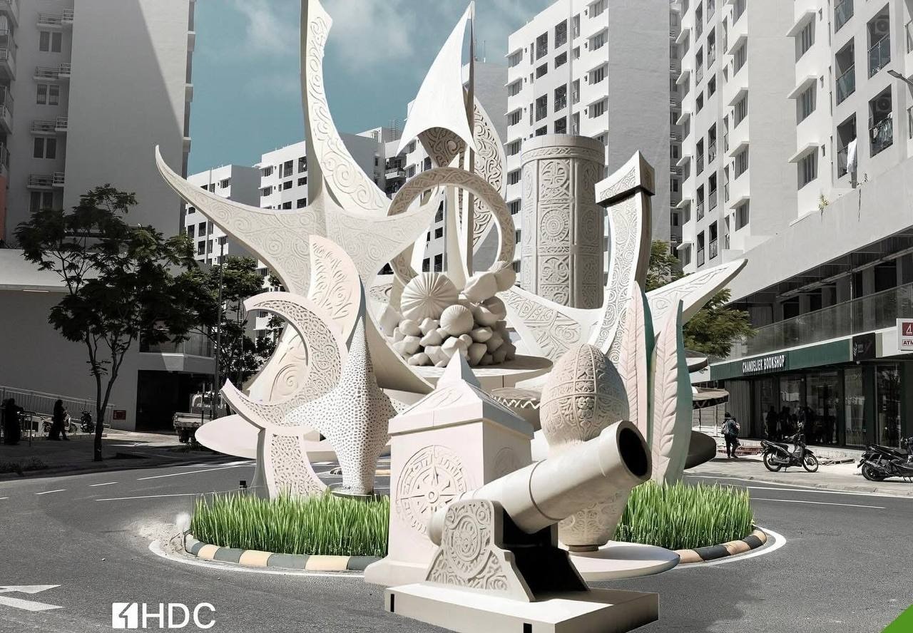 Hulhumale monument thah design kuree AI ge eheegai tha? HDC in balanee ...